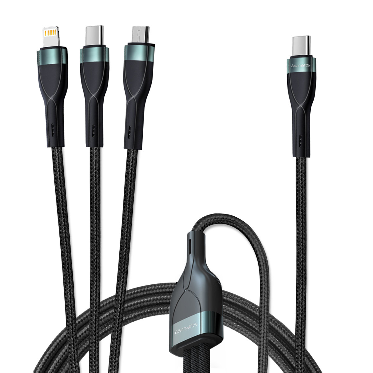 4smarts Premiumcord Multi 3in1 Usb Type C Apa Usb Type C Microusb