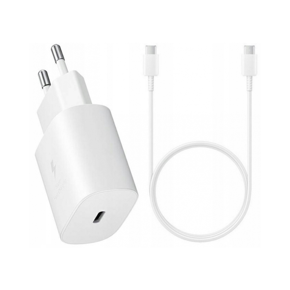 Samsung Ep Ta800nw Usb Type C Hálózati Töltő Usb Type C Kábel Fehér